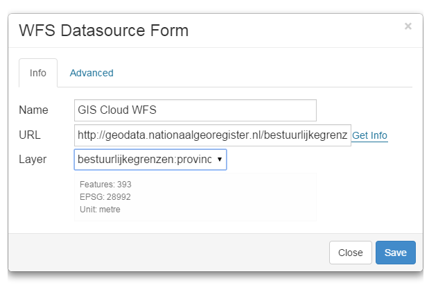 Wfs As A Data Source Gis Cloud User Manual