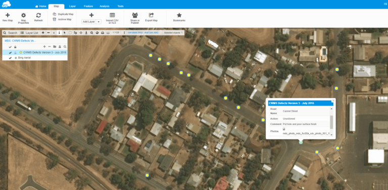 Improving Road Infrastructure in Australia with Online GIS