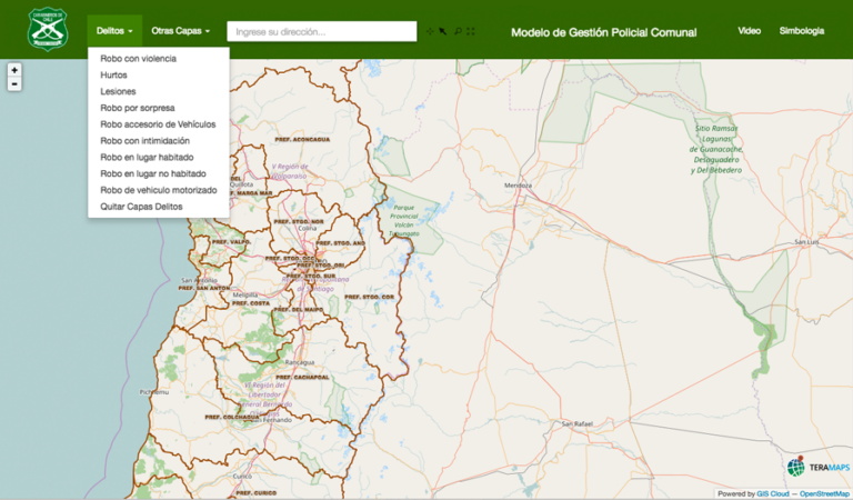 Crime Risk Map - Carabineros de Chile (Case Study) | GIS Cloud