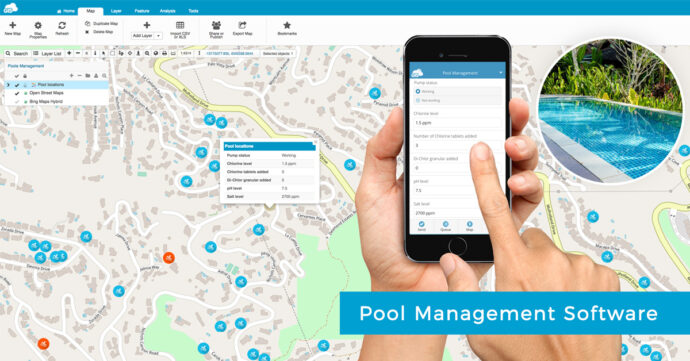 Pool Service Software for Maintenance Companies | GIS Cloud