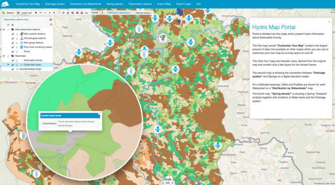 How to Create a Hydrological Map Portal | GIS Cloud