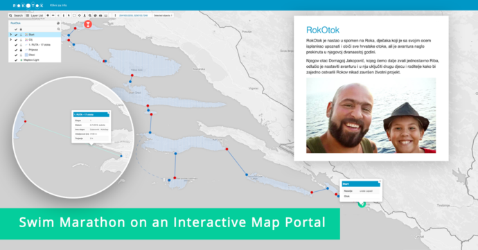 Supporting a Swim Marathon With an Interactive Map Portal | GIS Cloud