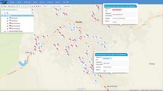 Mapping Water Taps for the Population of Kumba