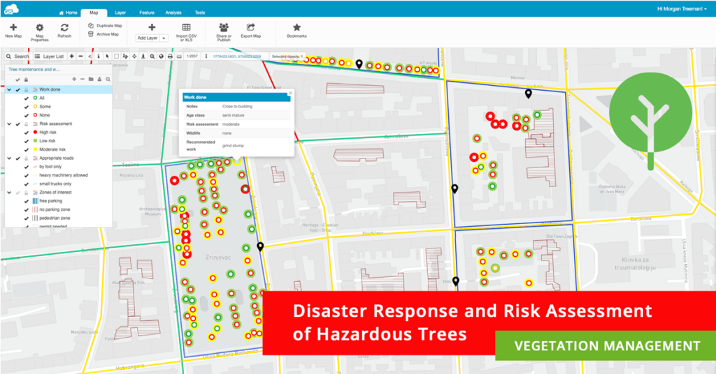 Disaster Response and Risk Assessment in Vegetation Management | GIS Cloud