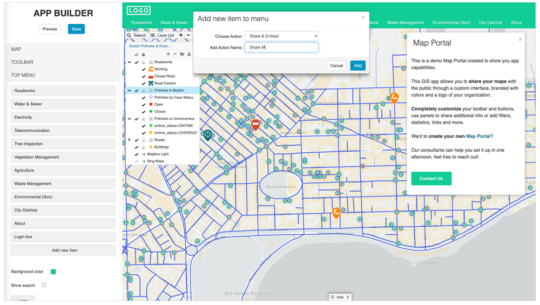 Share & Embed Maps From Your Custom Map Portal | GIS Cloud