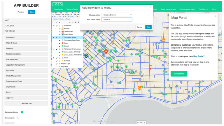 Share & Embed Maps From Your Custom Map Portal | GIS Cloud