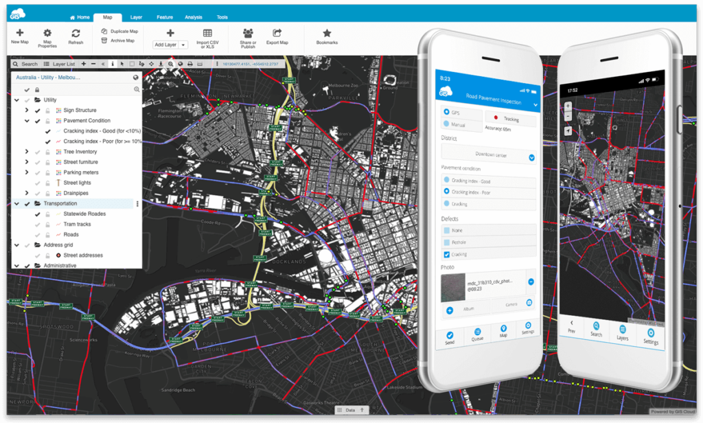 Road Work Management, Field Inspections and Maintenance Using GIS | GIS ...