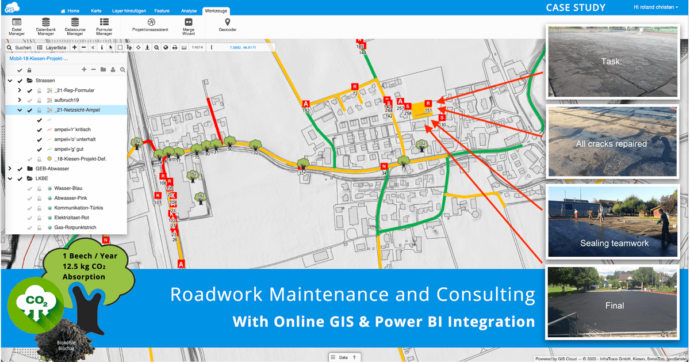 Roadwork Maintenance and Consulting With Online GIS And Power BI ...