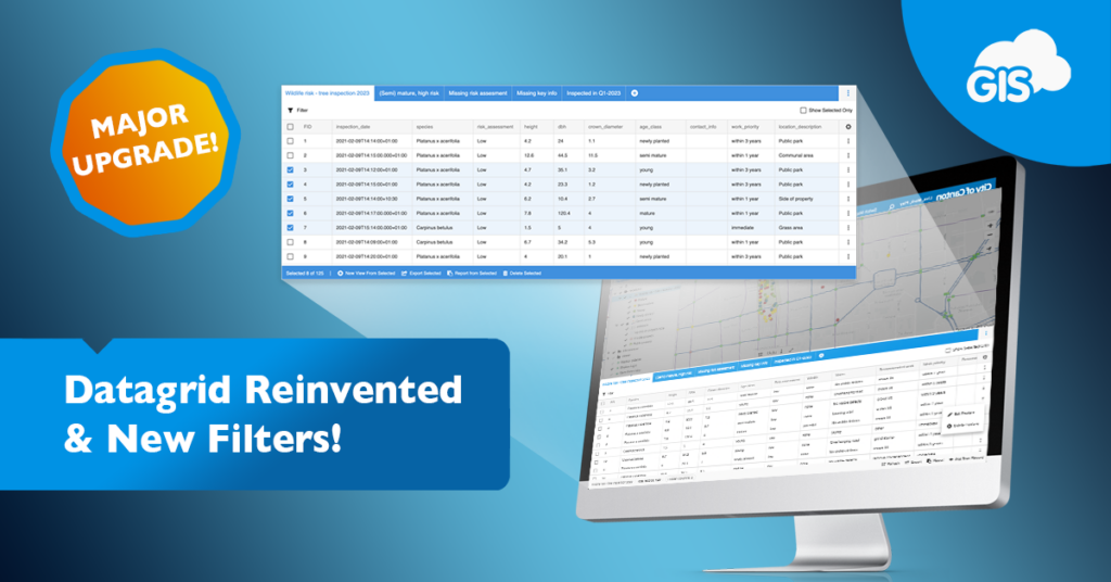Datagrid Reinvented & Powerful New Filters | GIS Cloud Datagrid Reinvented & Powerful New Filters | GIS Cloud