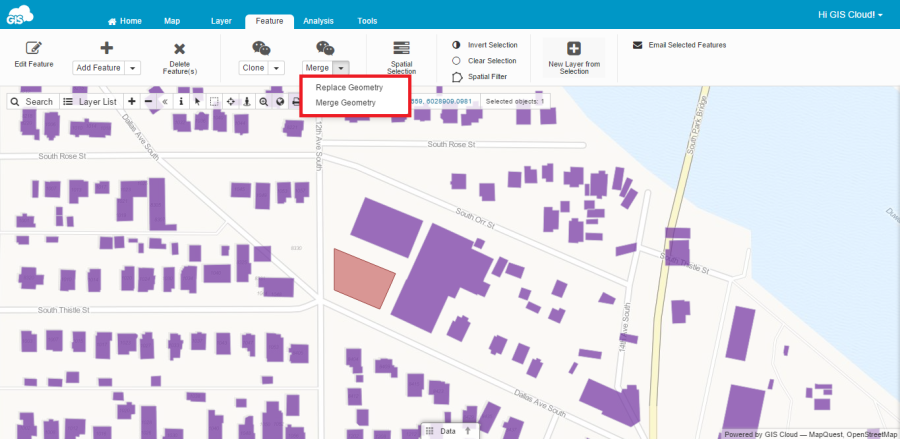 Merge Tool Gis Cloud User Manual