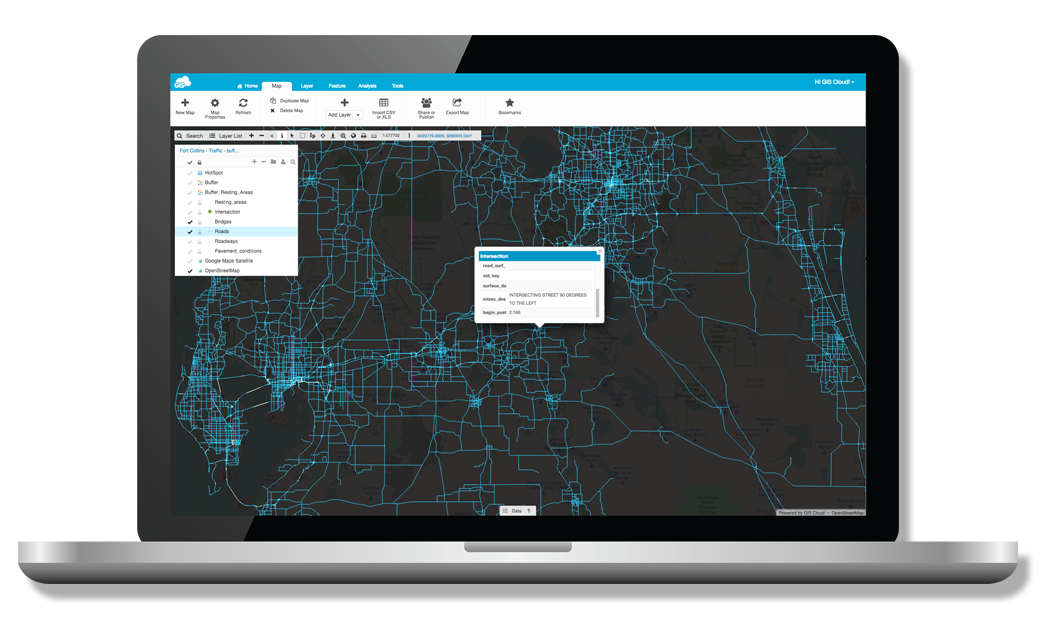 Gis Cloud Is A Collaborative Mapping Platform For Real Time Data