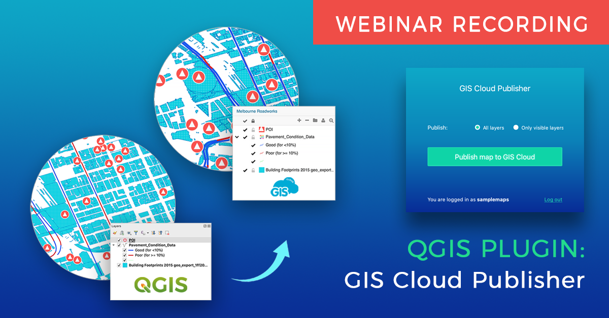 QGIS Plugin - Publish maps online: Webinar recording | GIS Cloud